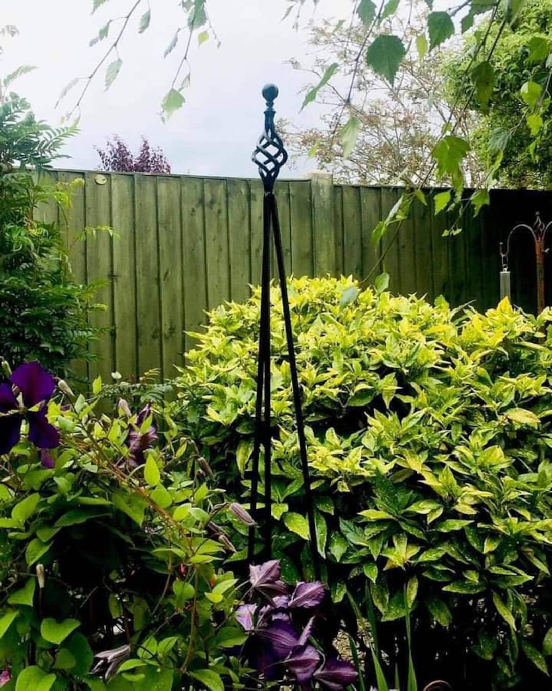 Steel Garden Obelisk-plant Support-clematis Support- Garden Art-garden ...