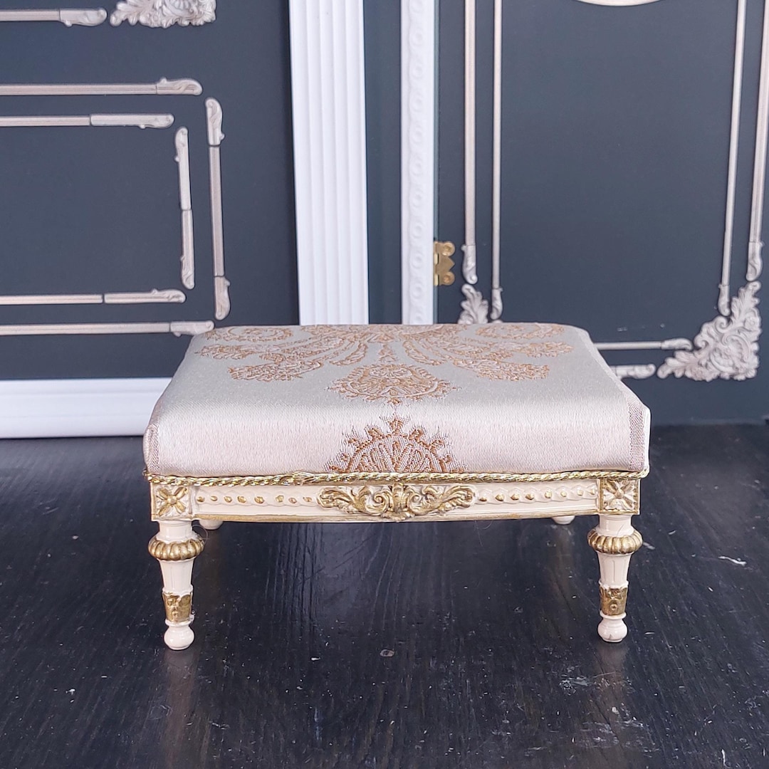 1/4 Classic Ottoman Louis XVI Style for Dolls 16 Inch, Beige - Etsy