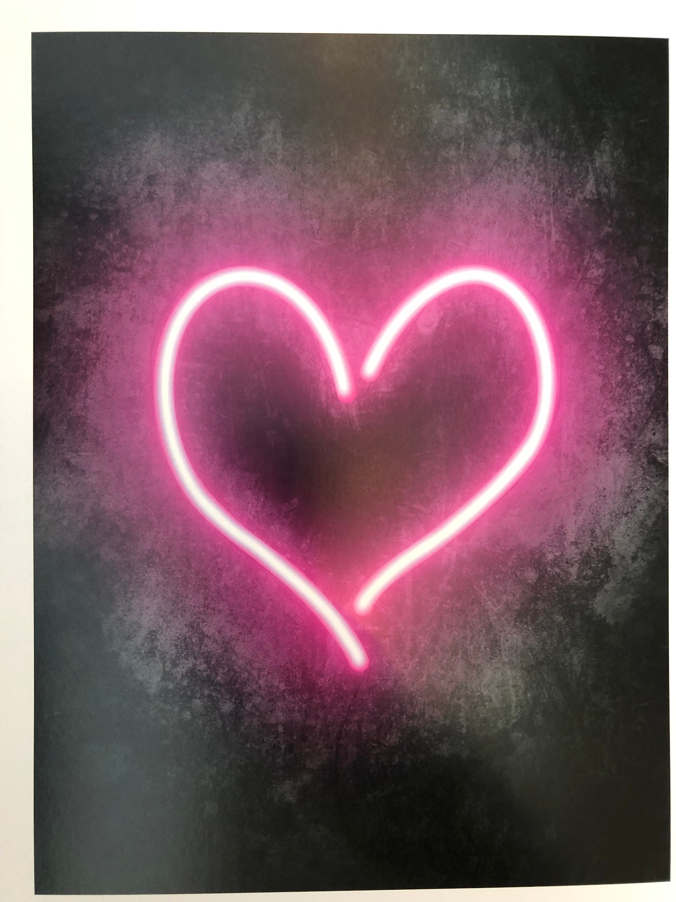 Pink, Neon Light, Art Print - Etsy