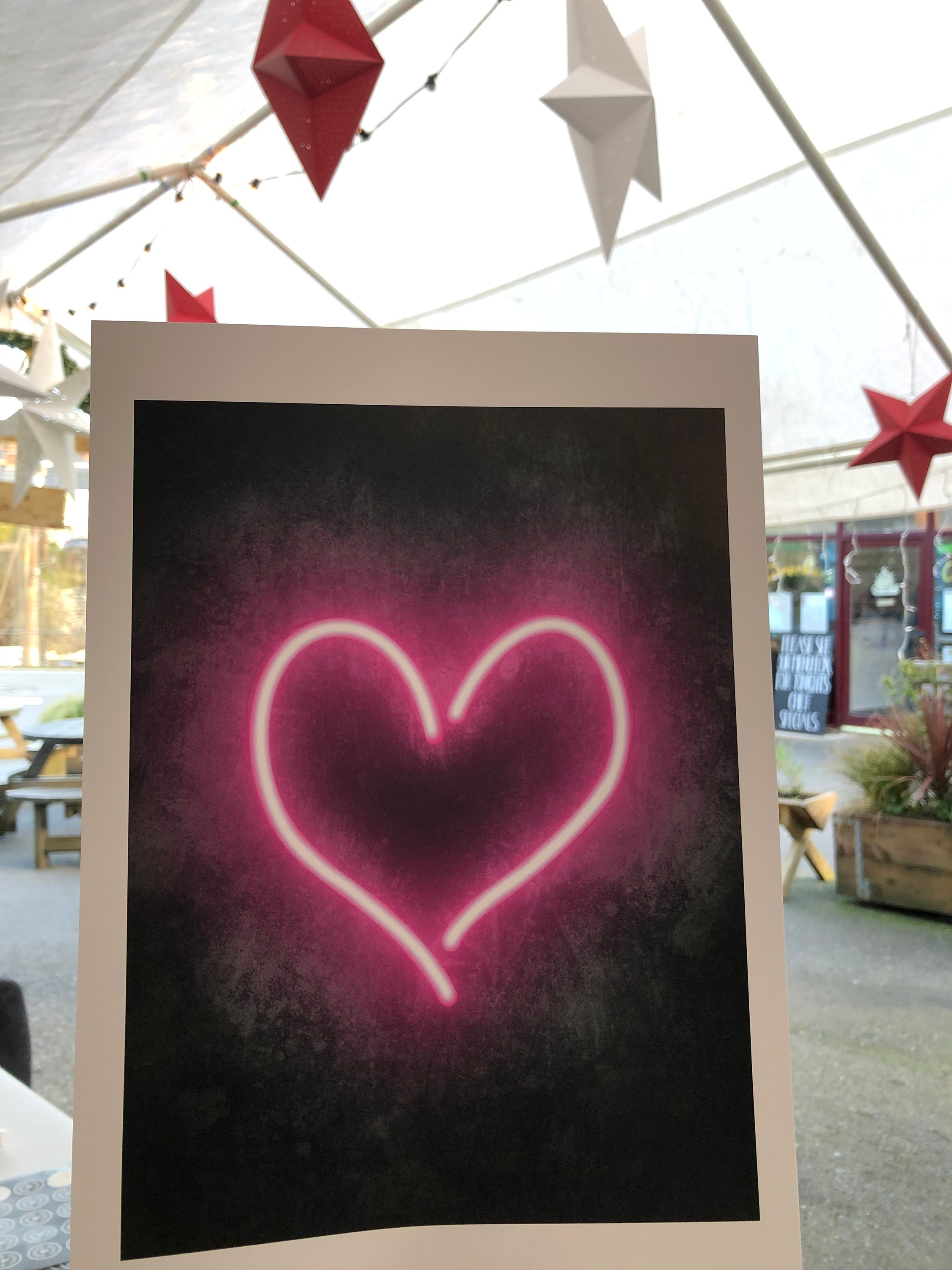 Pink, Neon Light, Art Print - Etsy