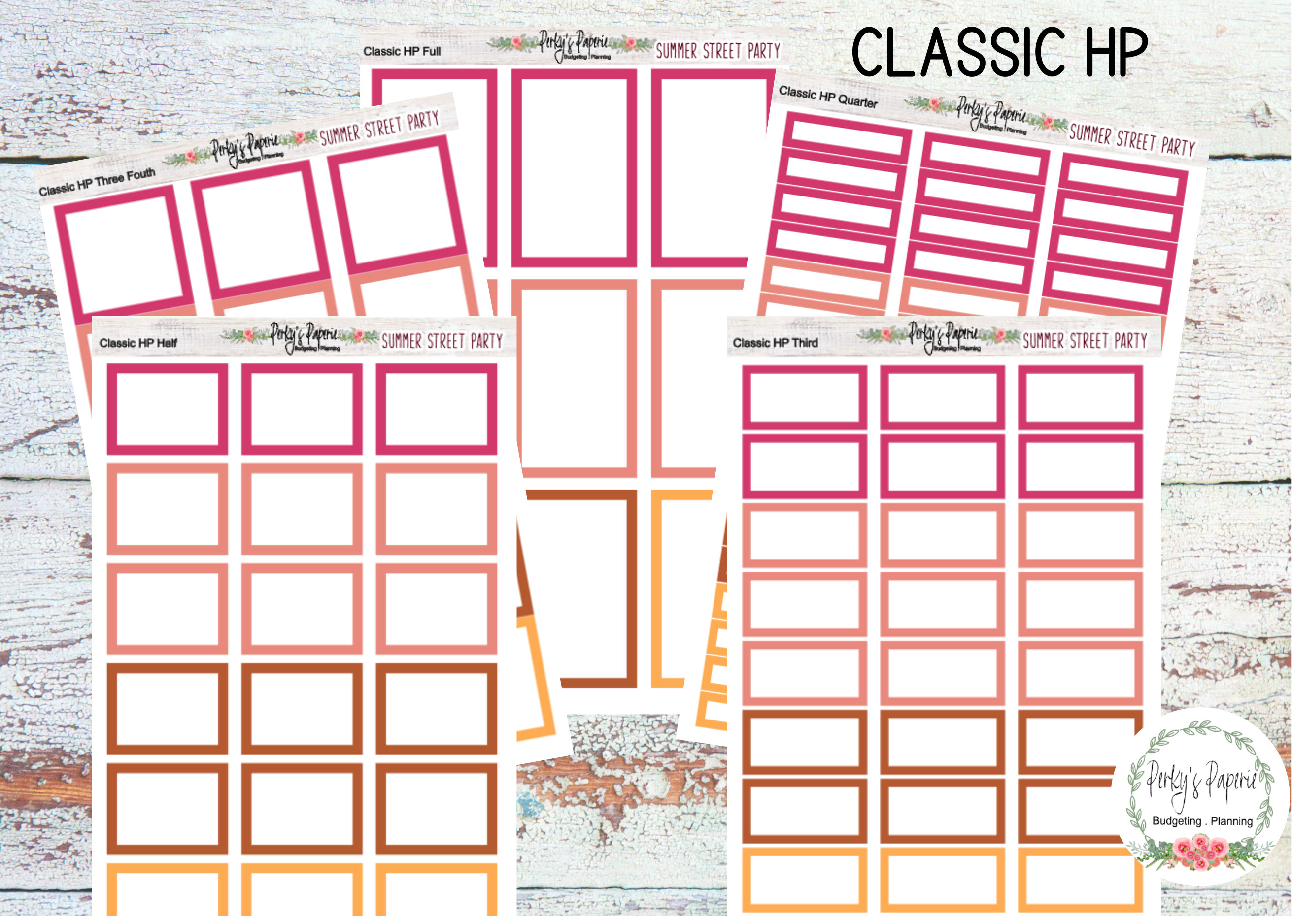 Classic HP Boxes Summer Street Party Colorful Boxes | Etsy