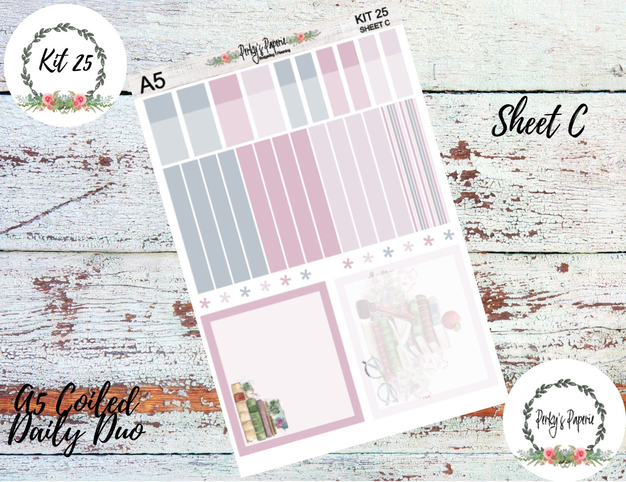 A5 Coiled Daily Duo Weekly Planning Kit Back to School Book | Etsy