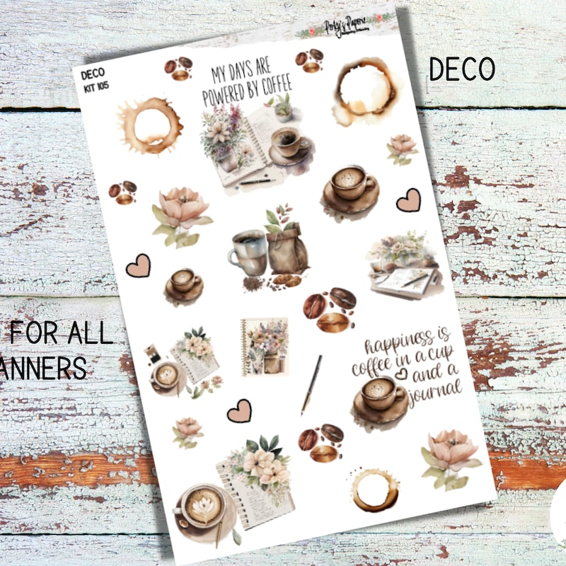 Coffee Planner Stickers - Etsy