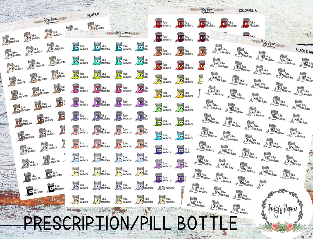 Take Your Medicine Sticker | Medicine Reminder | Medicine Tracker ...