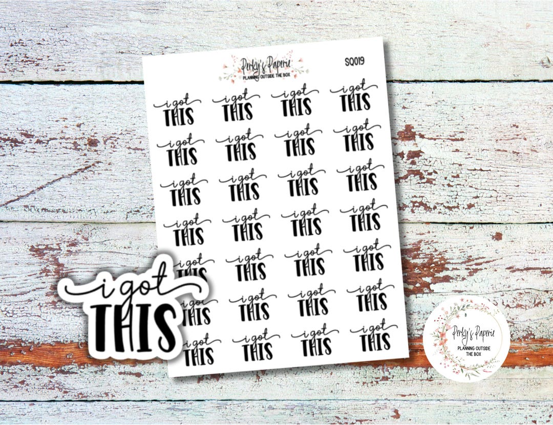 I Got This Sassy Snarky Quote Planner Sticker, Verbally Embellish Your ...