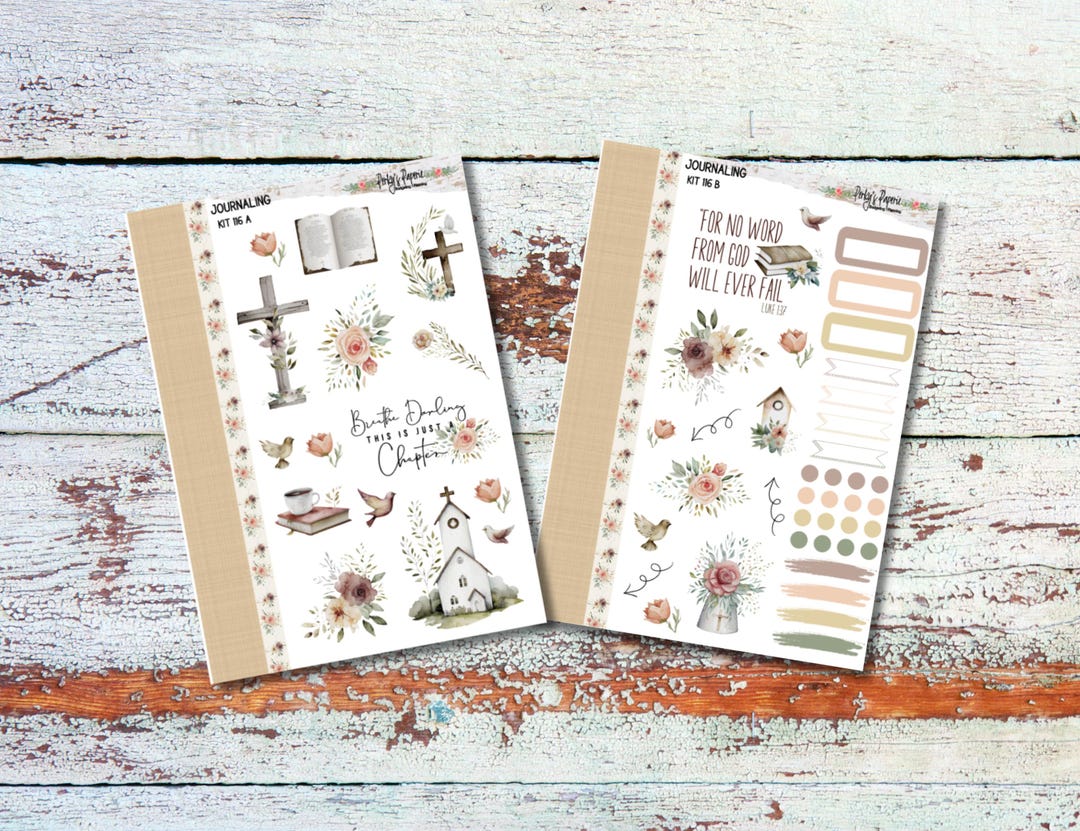 Christian Journaling Sticker Kit 116, Planner Stickers for Bible Study ...