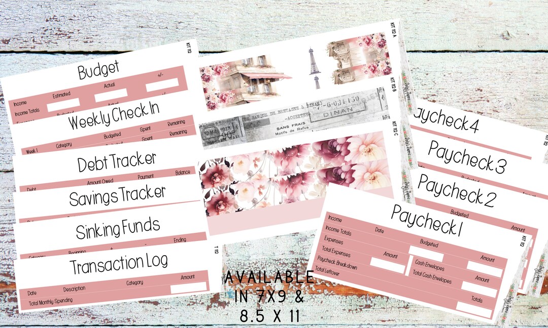 February 2024 Complete Budget by Paycheck Kit 112 Valentines in Paris ...