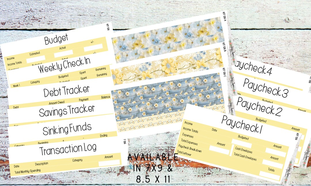 June Complete Budget by Paycheck Sweet as A Peach Kit 125, Financial ...