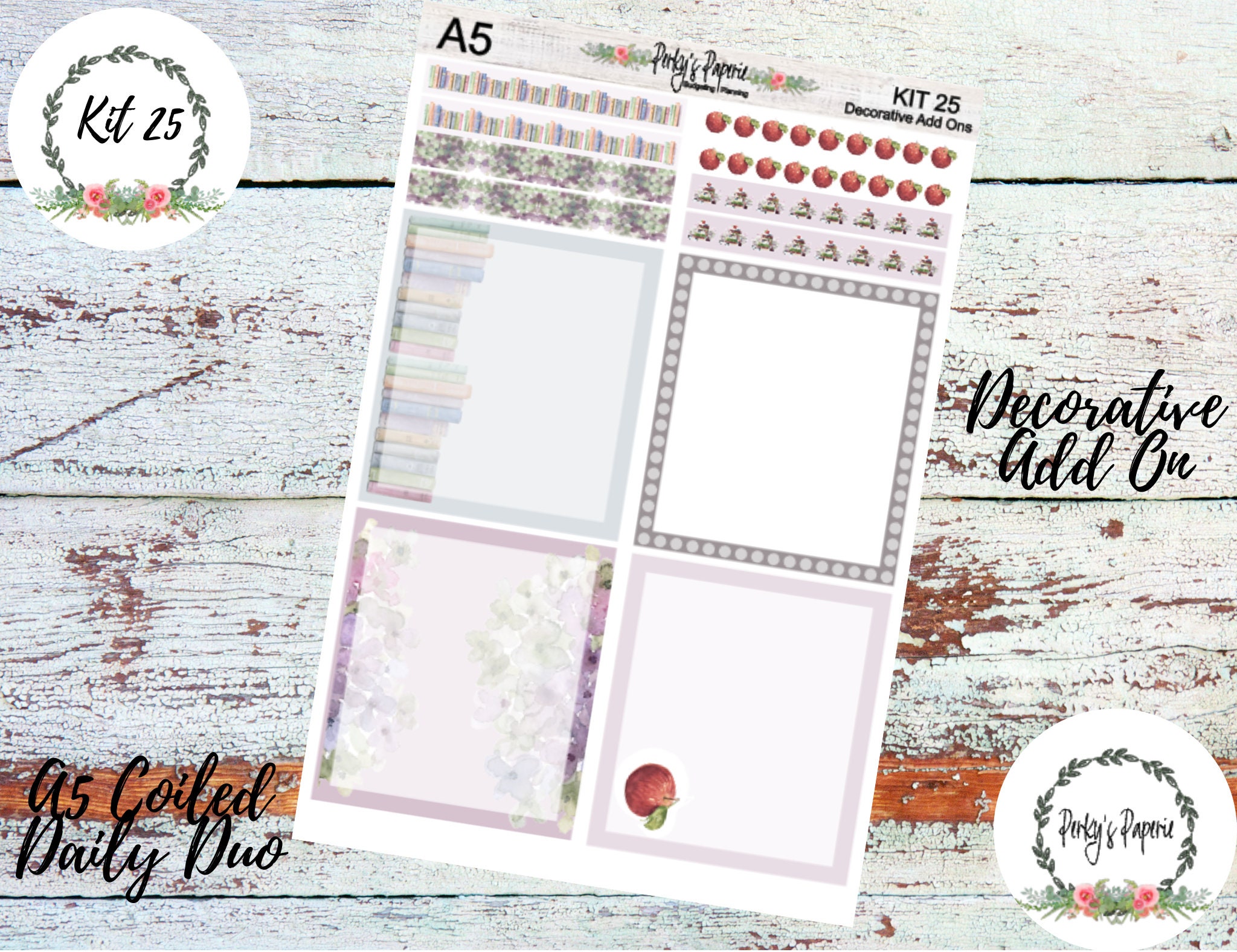 A5 Coiled Daily Duo Weekly Planning Kit Back to School Book | Etsy