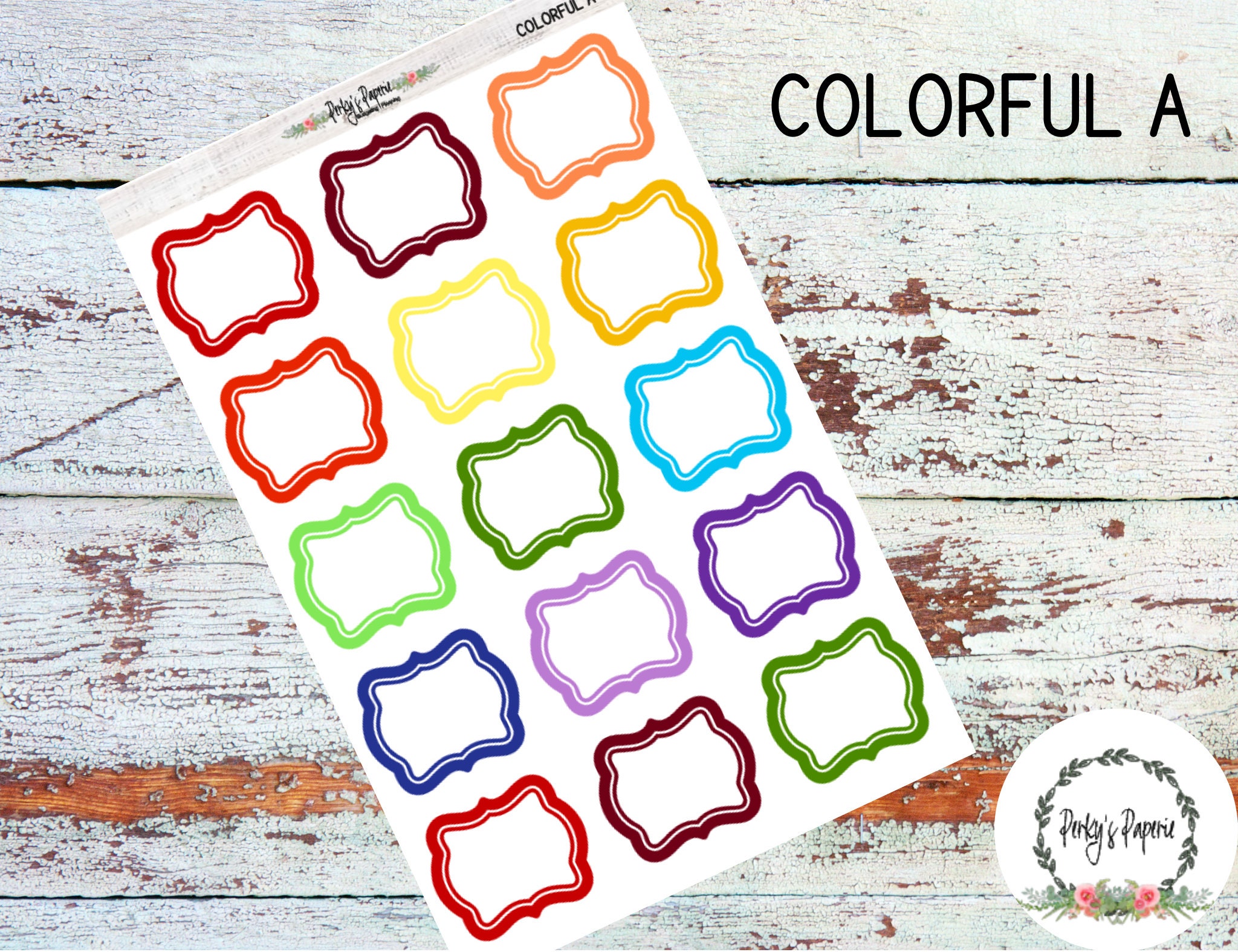 Colorful Decorative Planner Boxes Functional Planner - Etsy