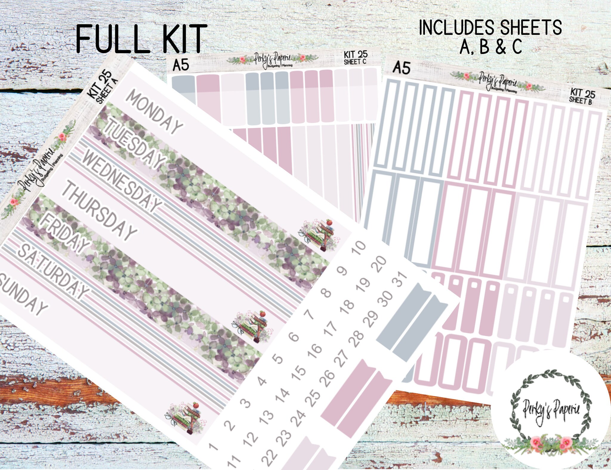 A5 Coiled Daily Duo Weekly Planning Kit Back to School Book - Etsy