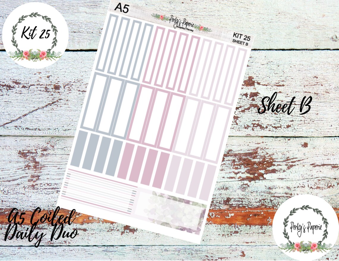 A5 Coiled Daily Duo Weekly Planning Kit Back to School Book | Etsy