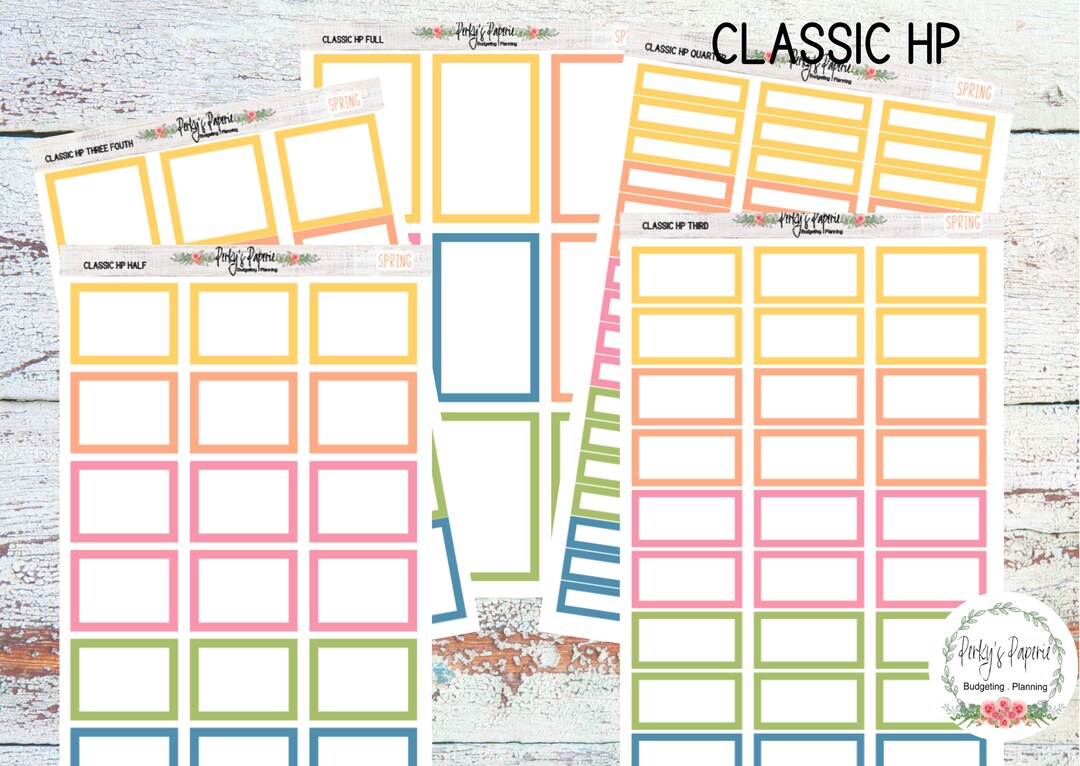 Classic HP Spring Colorful Planner Boxes | Colorful Boxes | Functional ...