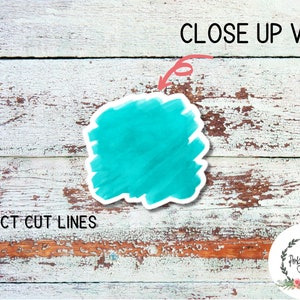 Colorful Square Paint Smudge Planner Boxes for Layering | Functional ...