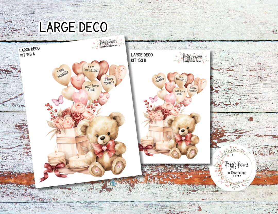 Transparent Extra Large, Jumbo Deco Planner Sticker for Your Overview ...