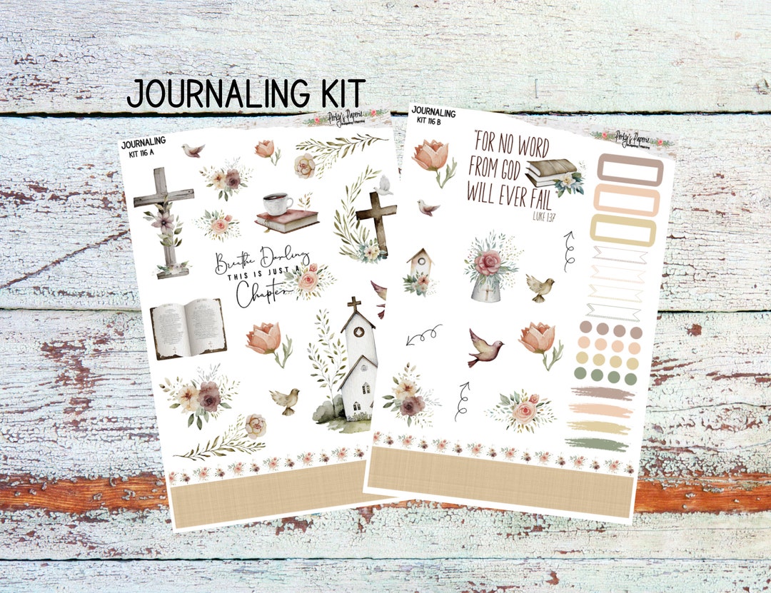 Christian Journaling Sticker Kit 116, Planner Stickers for Bible Study ...