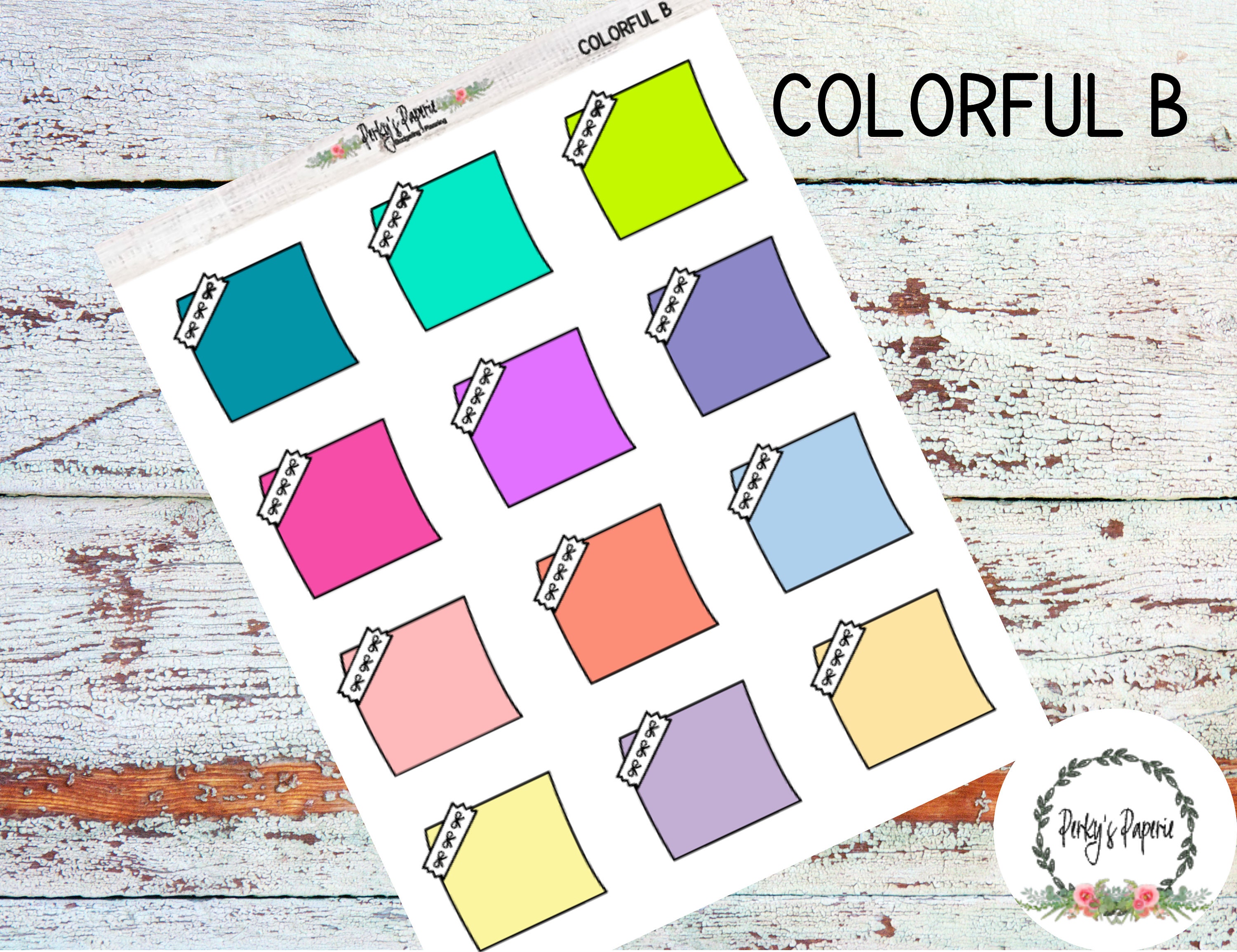 Sticky Note Planner Box Stickers Planner Stickers Take - Etsy