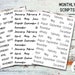 Monthly Scripts in Block Letters and Script Stickers for Your Header ...
