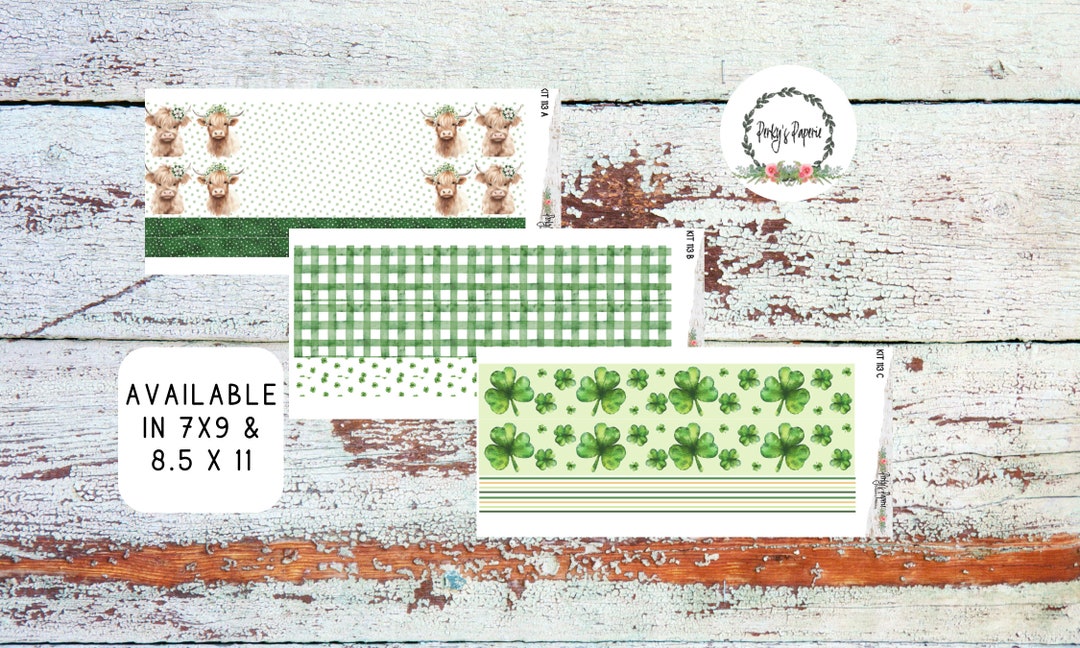 March Budget Headers Thick and Thin Washi to Adorn Tops Pages of Your ...