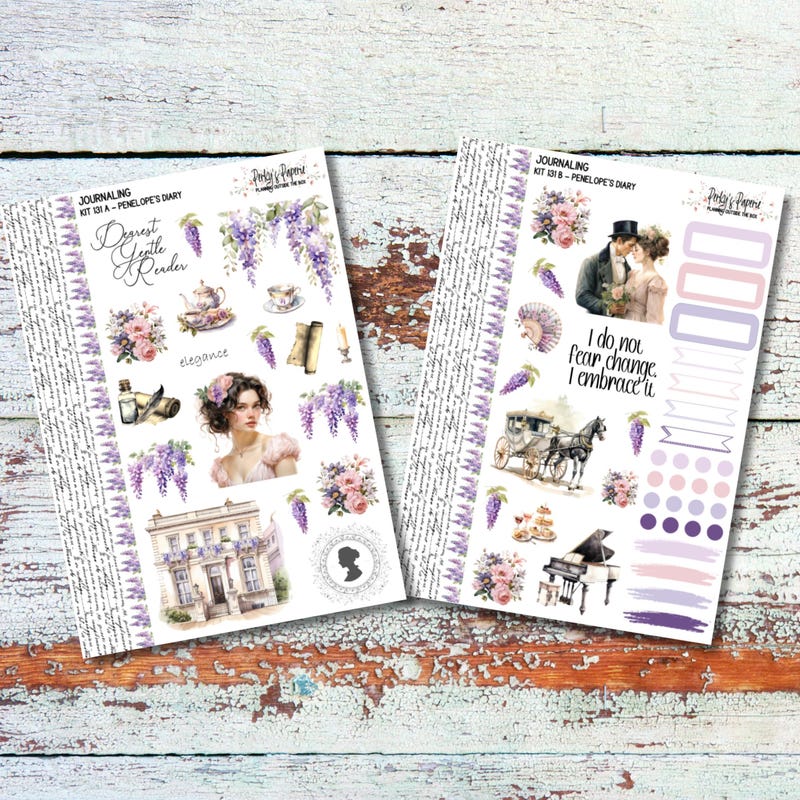 Bridgerton Planner Stickers - Etsy