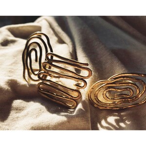 Spiral Design Ring, Large Abstract Modern Jewelry, Minimalist Artistic ...