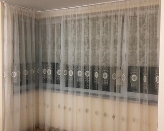 Sheer Flat Panel Curtains - Etsy
