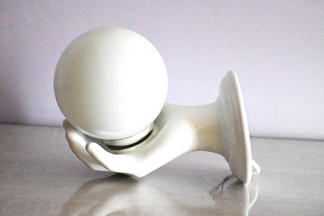 WHITE HAND WALL LIGHT - Etsy