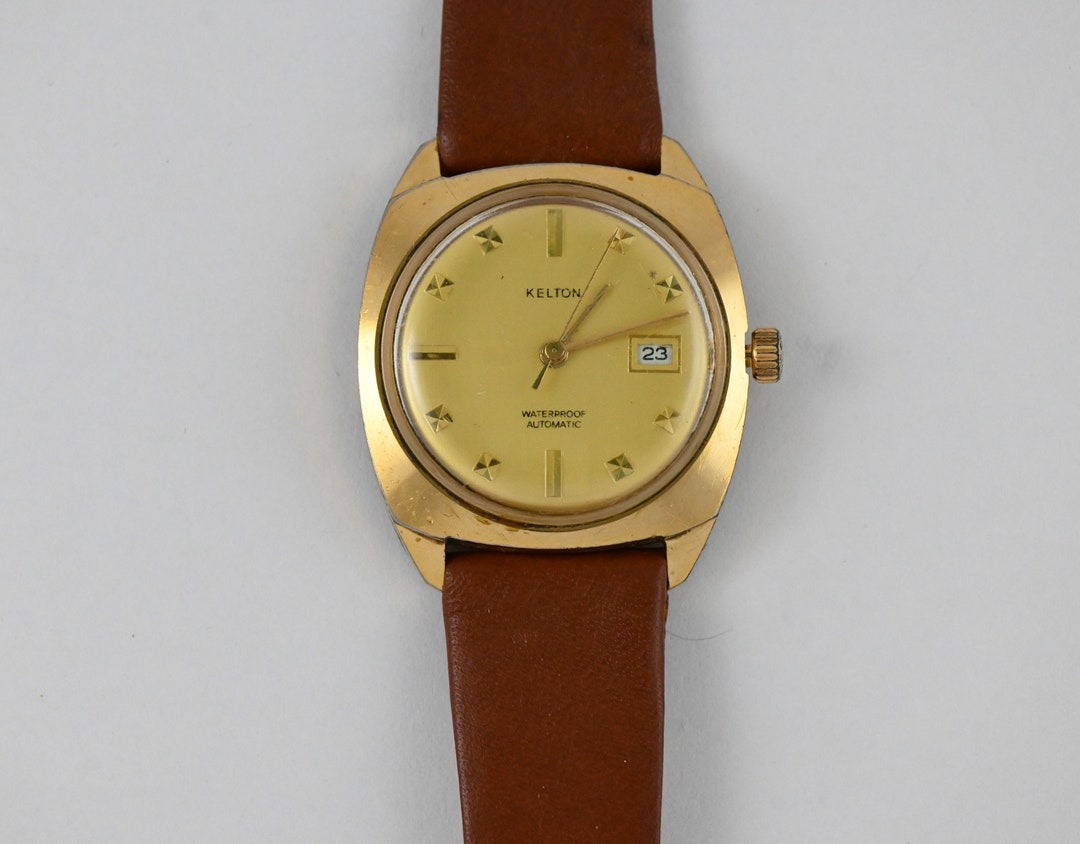 Kelton Waterproof Automatic Wristwatch From the 70s - Etsy