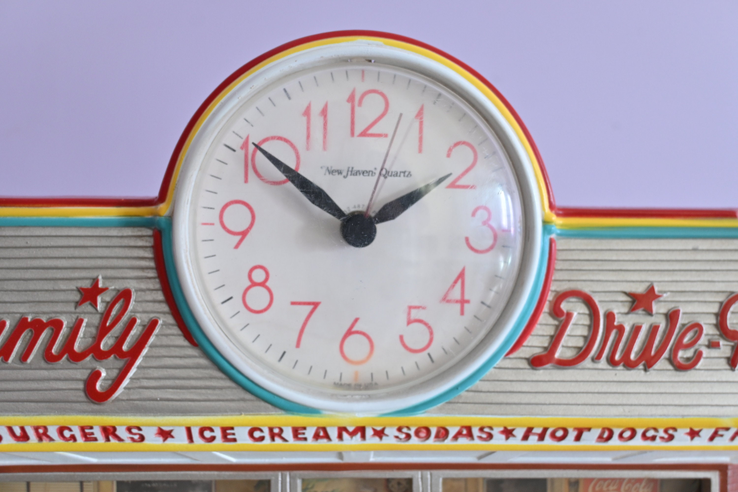 Coca Cola family Drive In Wall Clock - Etsy