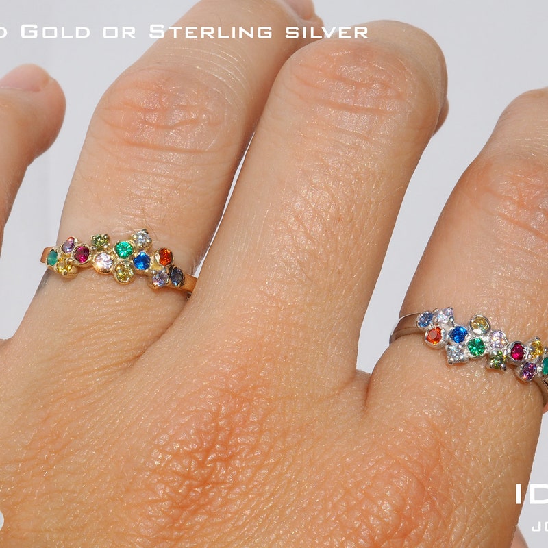 Colored Stone Rings - Etsy