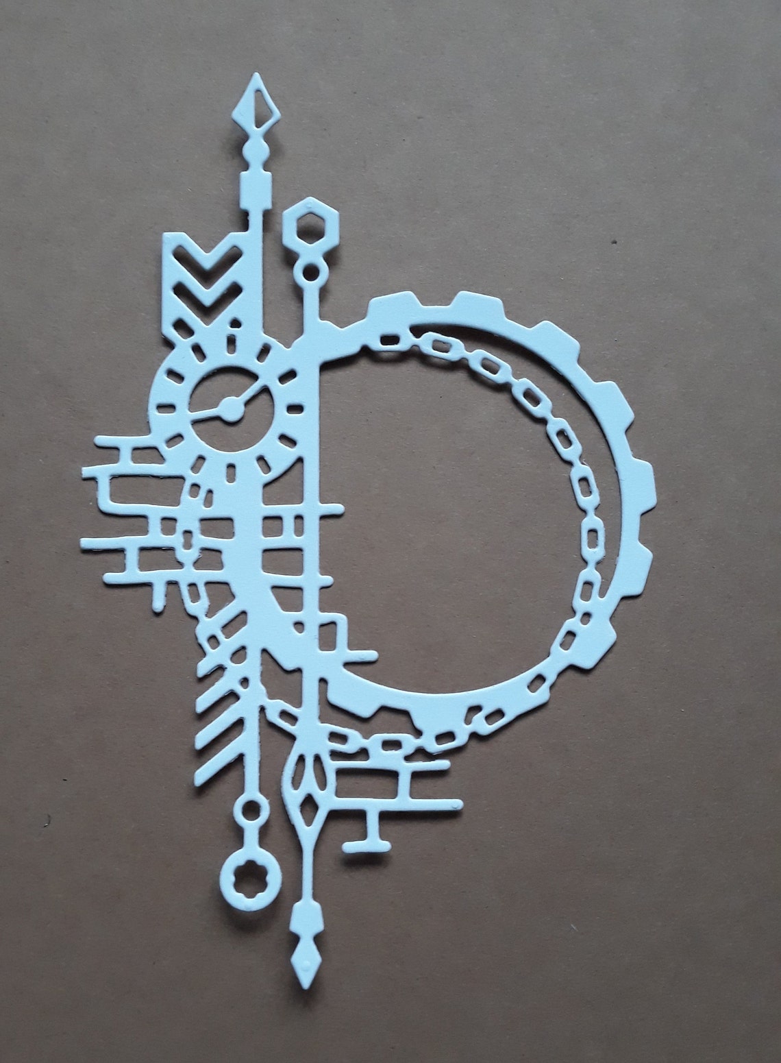 Masculine Paper Die Cuts Steampunk Die Cuts for Scrapbooking | Etsy