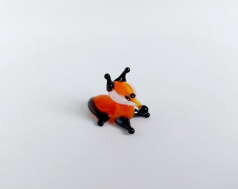 Miniature Glass Fox - Etsy