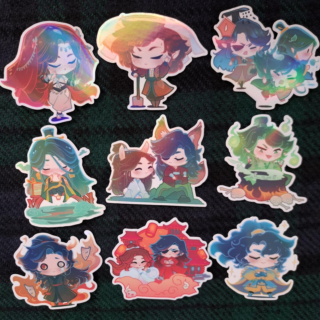 Holo TGCF Heaven Official's Blessing Danmei Stickers 2 - Etsy