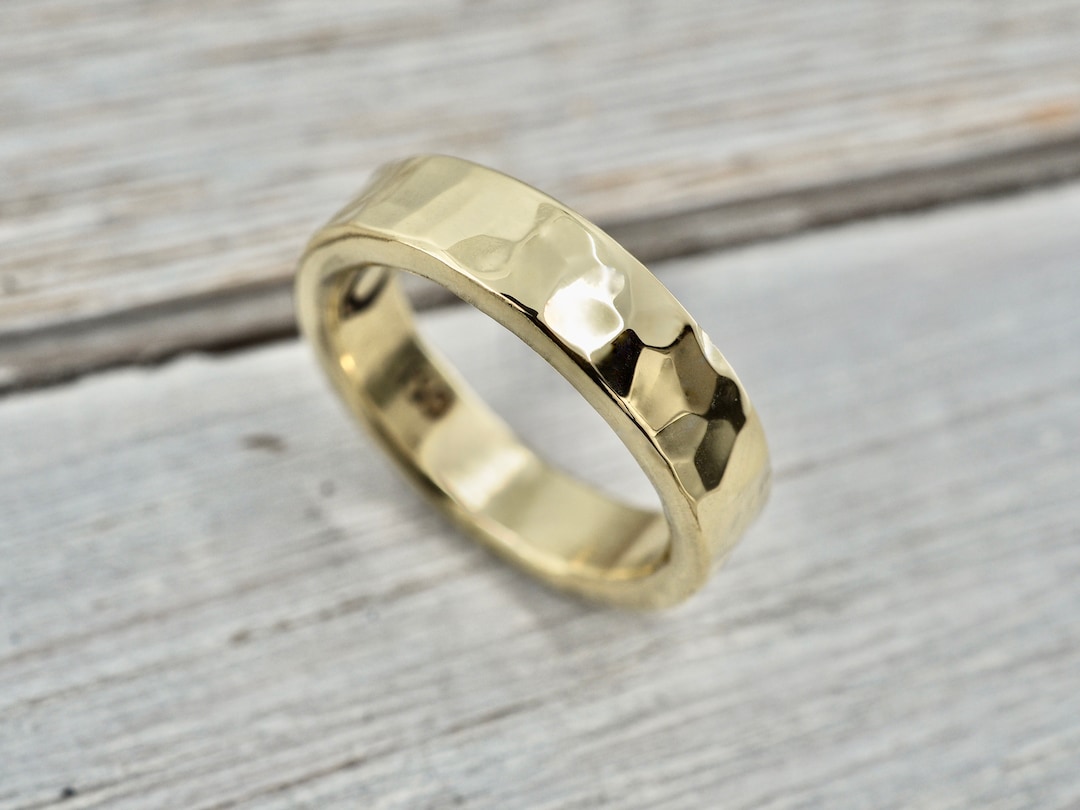 Brass Ring | Heavy Brass Ring | Brass Wedding Ring | Handmade Brass ...