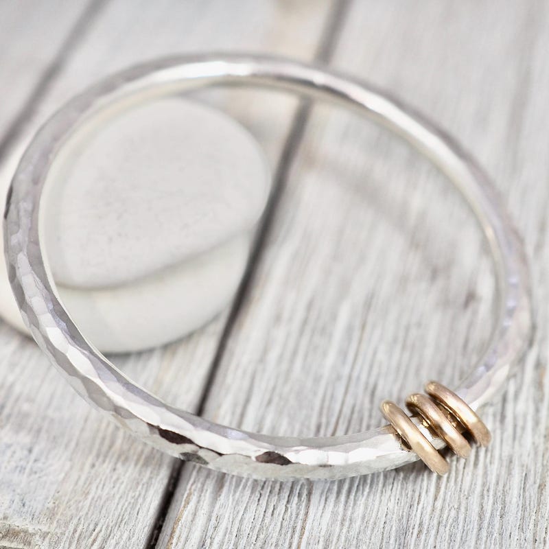 Heavy Silver Bangle - Etsy