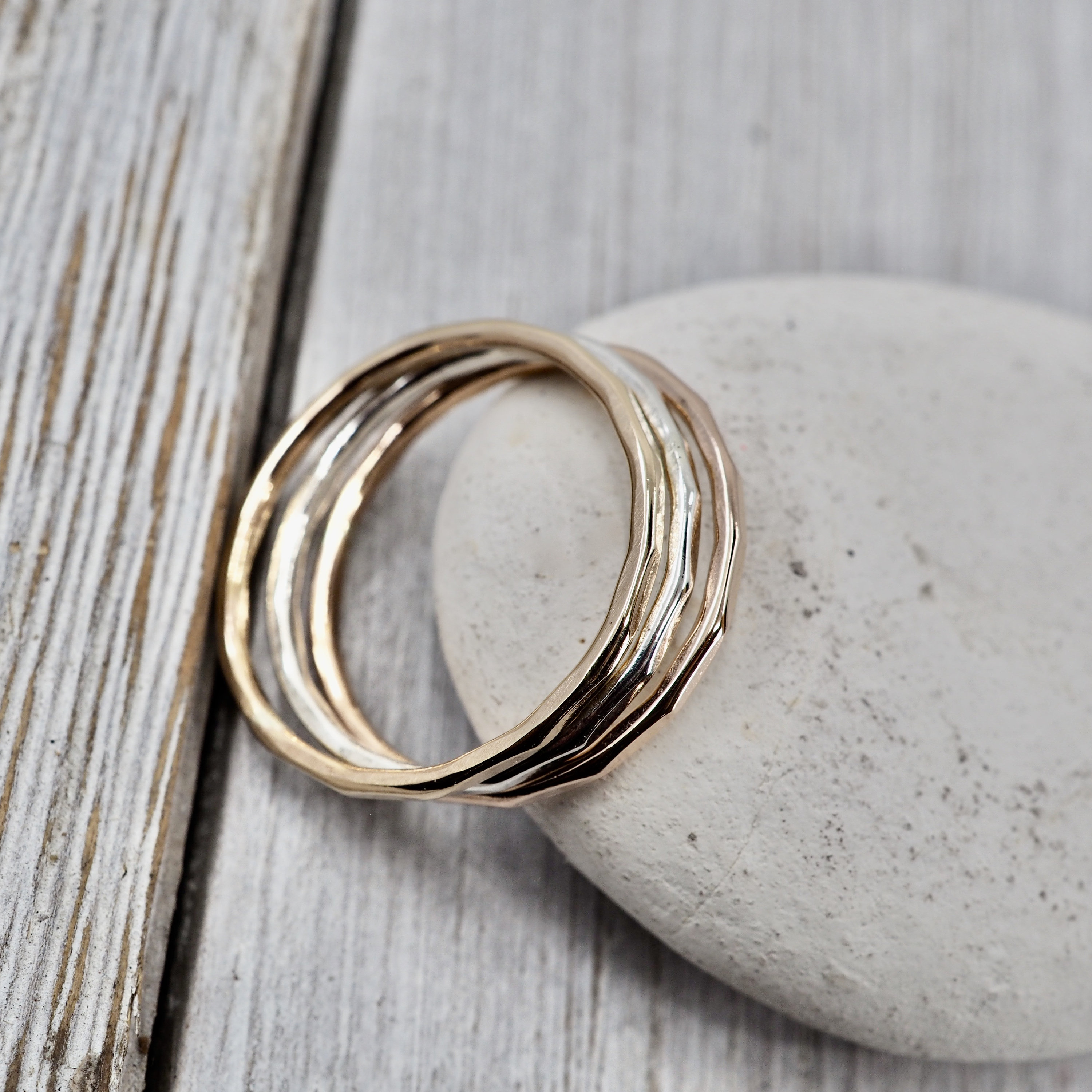 Thin Stacking Rings | Gold and Silver Rings | Handmade Jewellery | Gold ...
