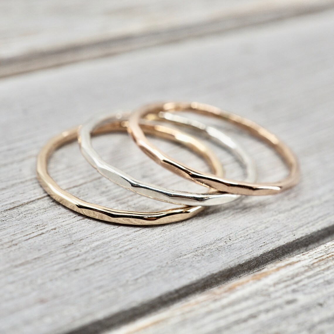 Thin Stacking Rings | Gold and Silver Rings | Handmade Jewellery | Gold ...