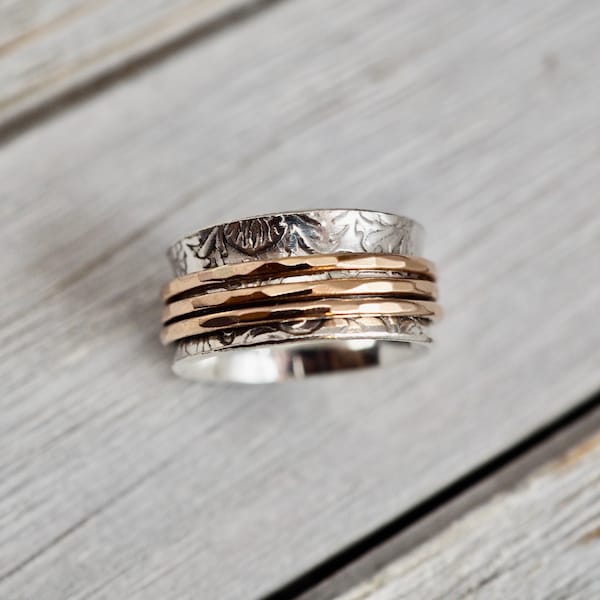 Gold Spinner Ring - Etsy