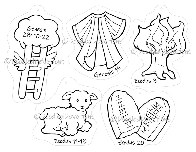 Printable Jesse Tree Ornaments - Etsy