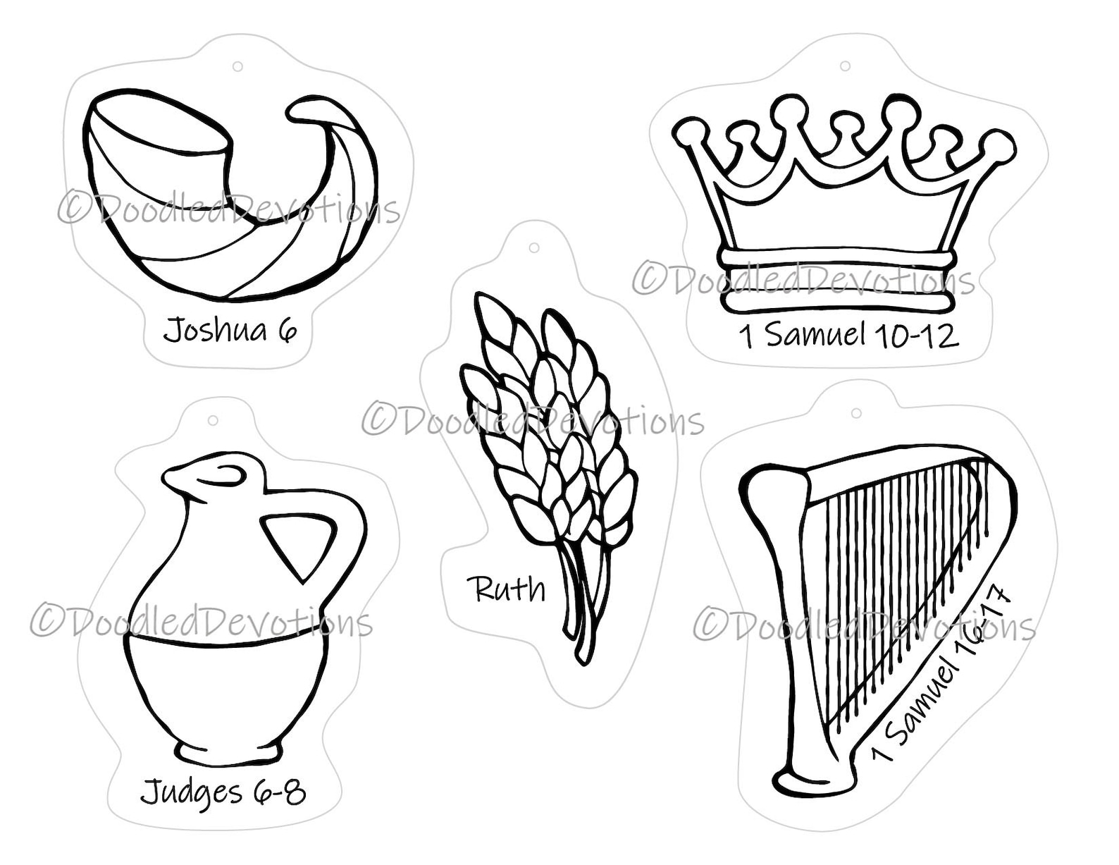 Printable Jesse Tree Ornaments - Etsy