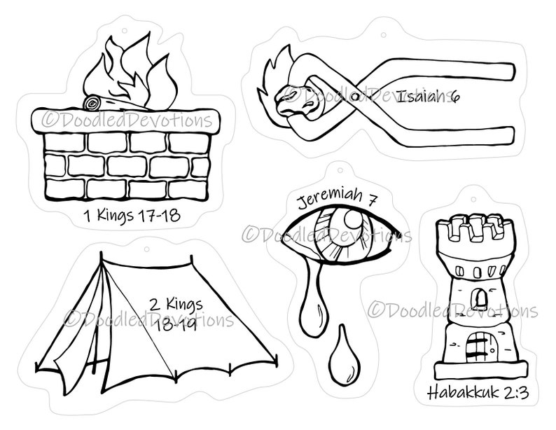 Printable Jesse Tree Ornaments - Etsy