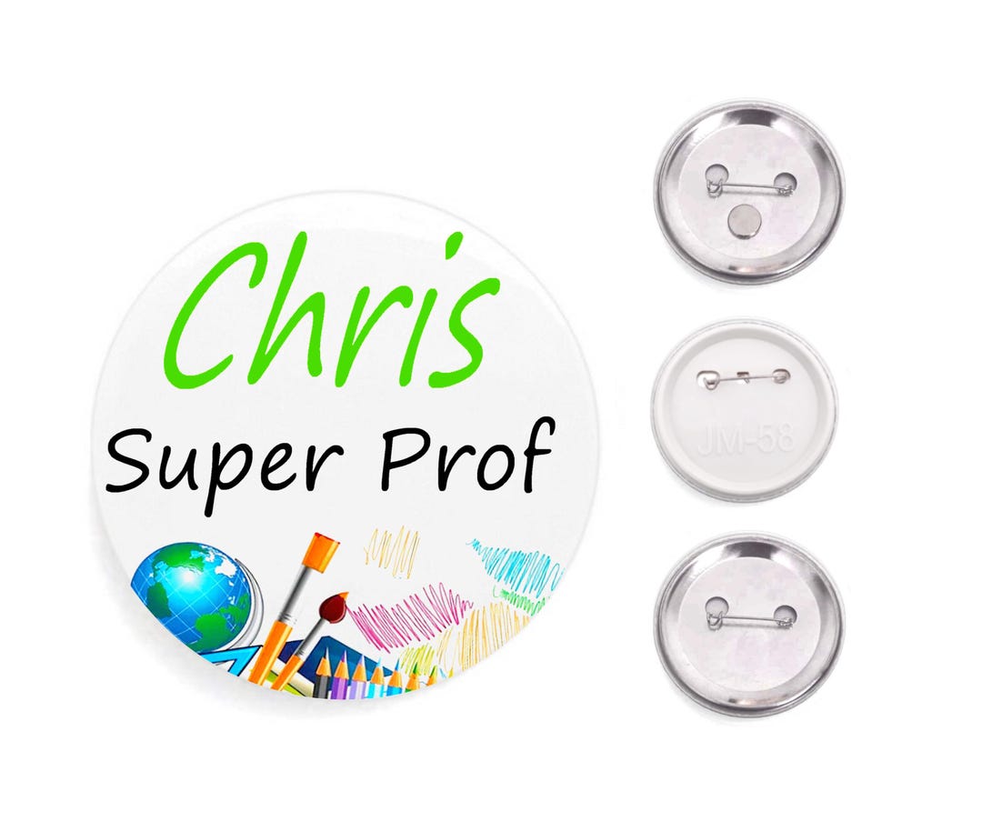 Super Teacher Badge, School Job, Customizable, Teacher, Intern, Master ...