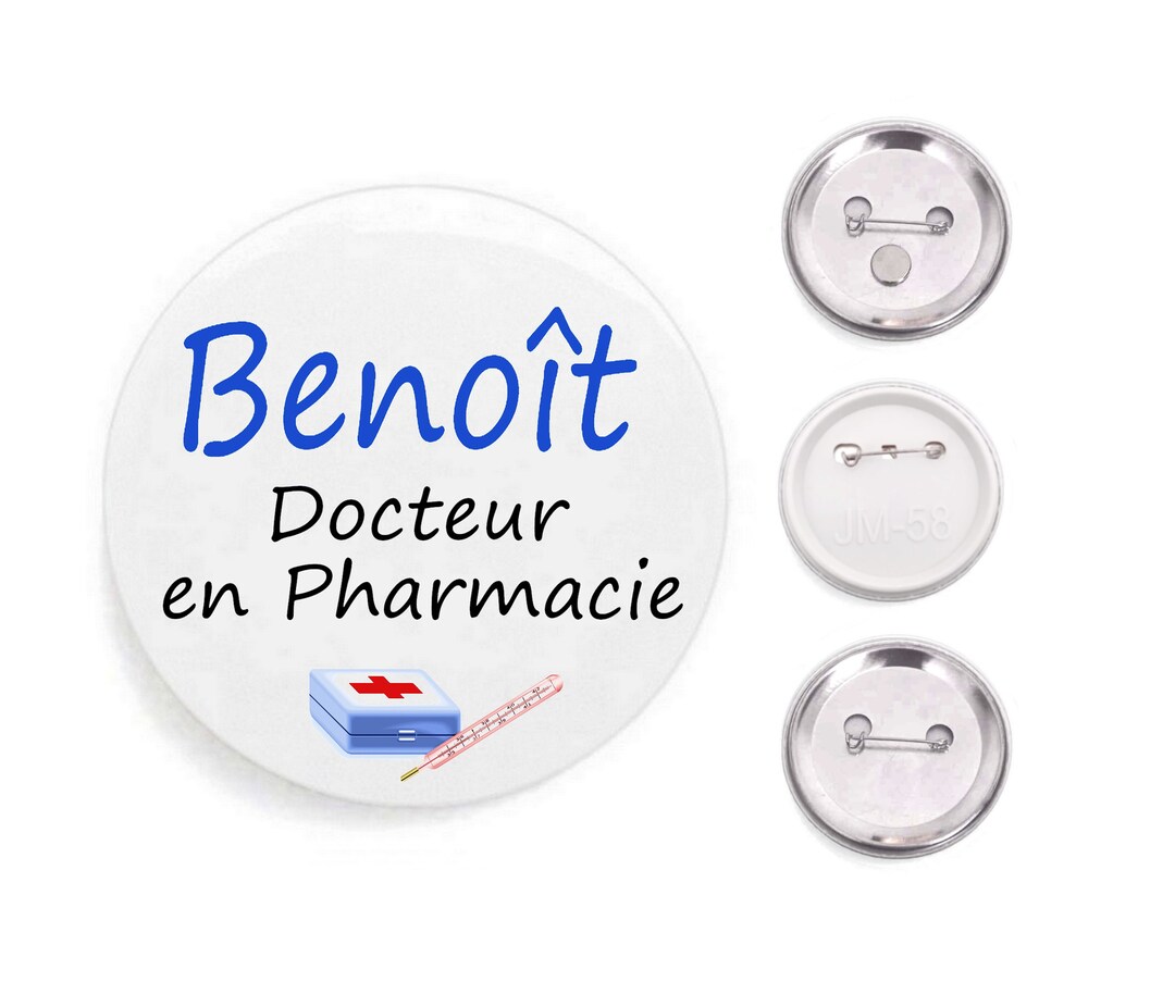Pharmacist Badge, Magnetic, Profession, Magnet, Customizable With First ...