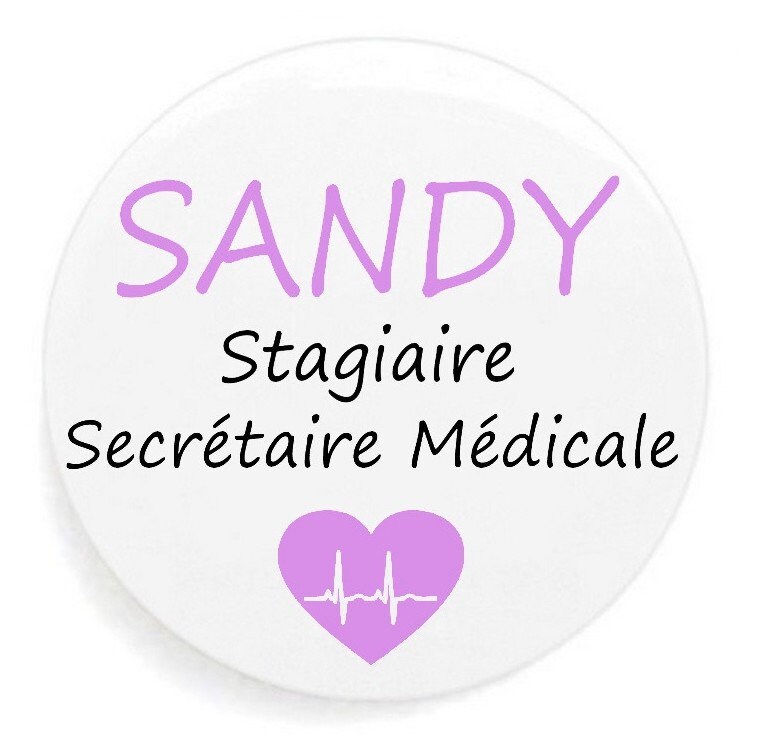 Medical Secretary Badge Assistant Customizable Personalized - Etsy