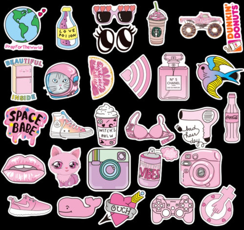 52pcs VSCO Stickers Cute Vinyl Bomb Pack Graffiti Laptop - Etsy UK