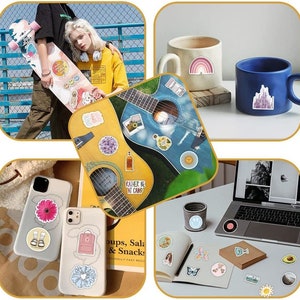 100pcs VSCO Cute Aesthetic Preppy Stickers for Laptop Luggage Decal ...