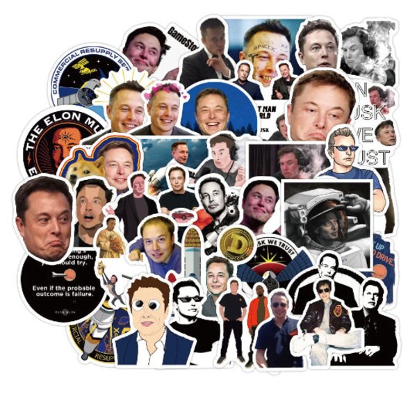 Elon Musk Sticker - Etsy