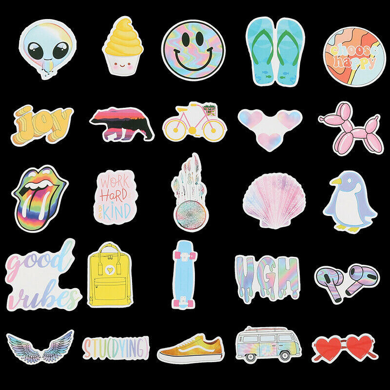 50pcs VSCO Stickers Brand Logo Vinyl Bomb Pack Graffiti Laptop | Etsy