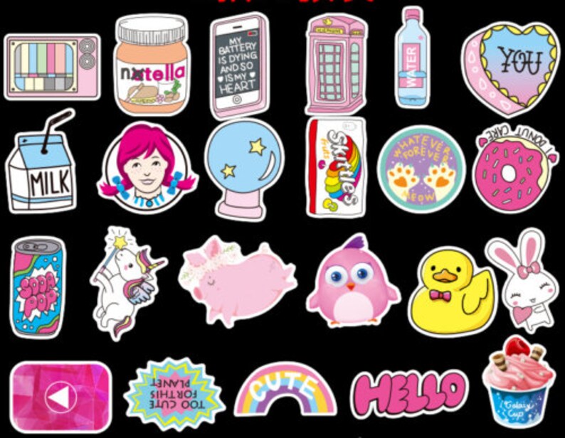 52pcs VSCO Stickers Cute Vinyl Bomb Pack Graffiti Laptop - Etsy UK