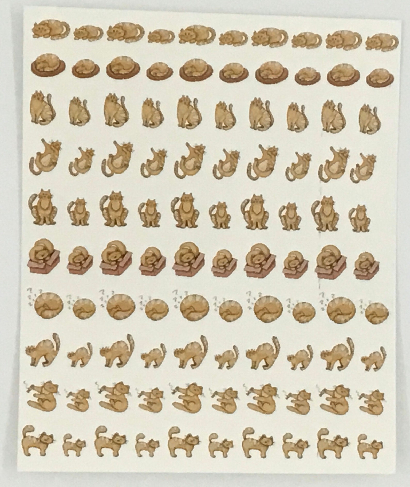 Cat Nail Decal - Etsy